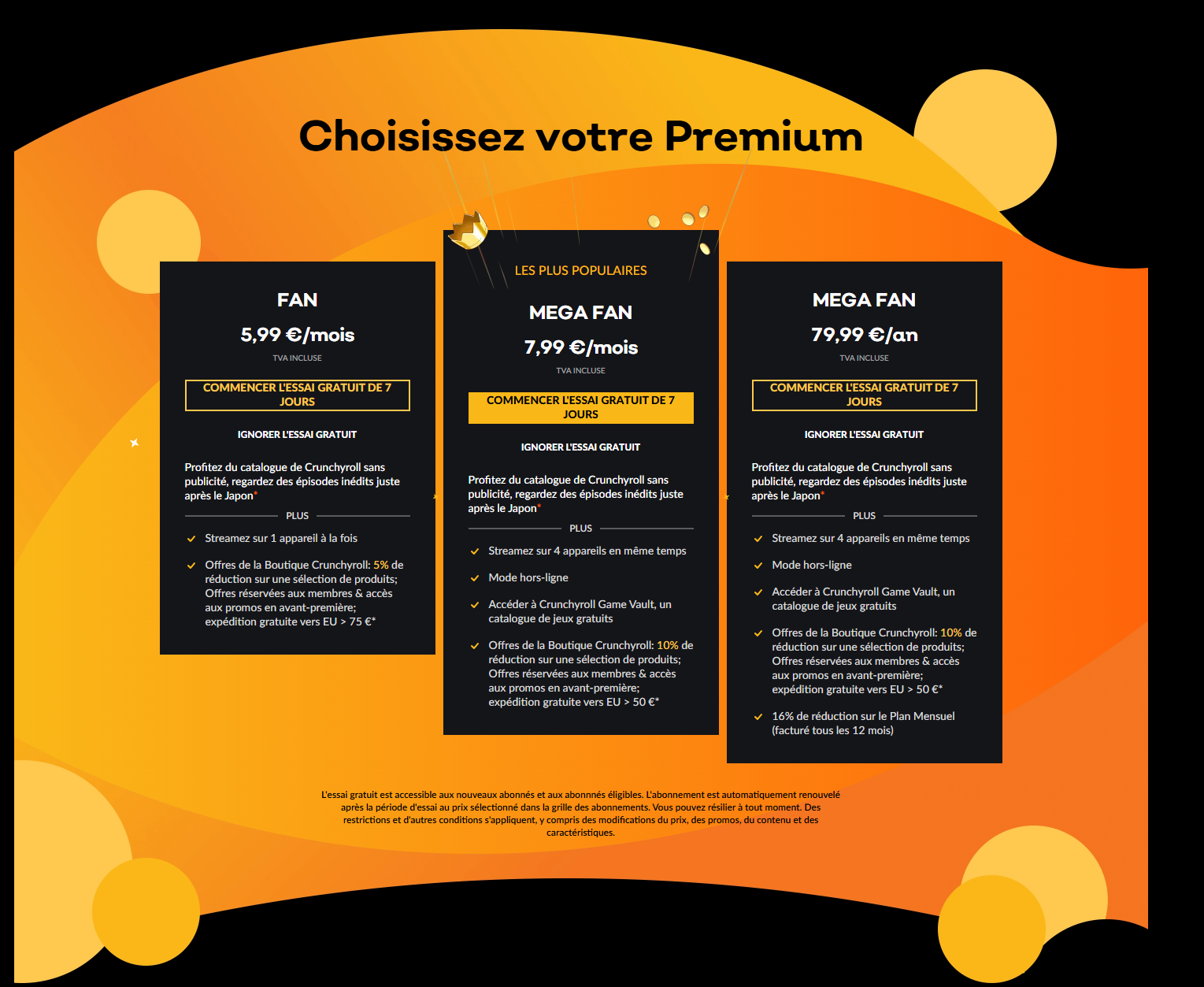 Crunchyroll Premium Mega Fan 12 Mois | Paiement par Forfait Téléphone ...